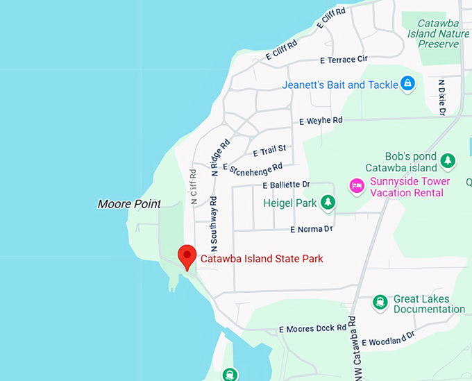 16. catawba island state park map