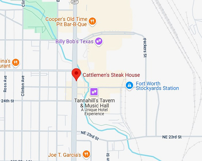 16. cattlemen's steak house map