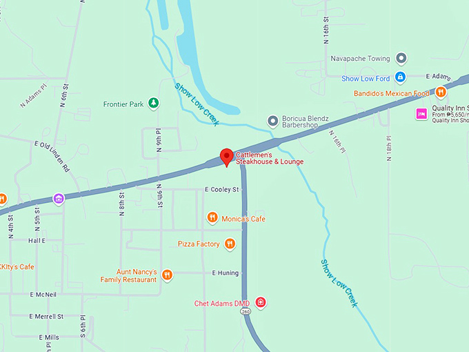 16. cattlemen's steakhouse & lounge map