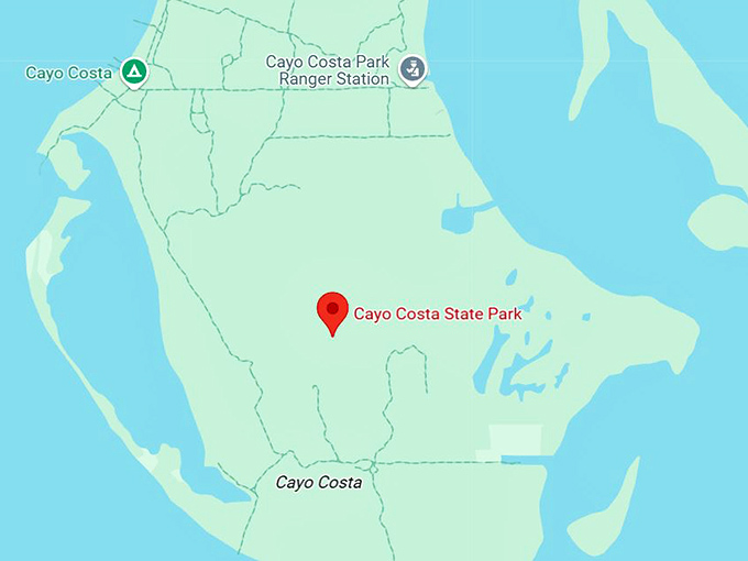 16. cayo costa state park map