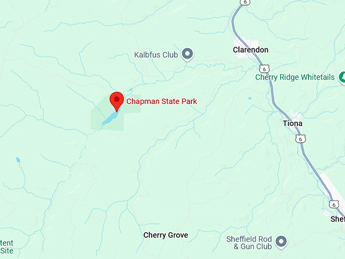 16. chapman state park map