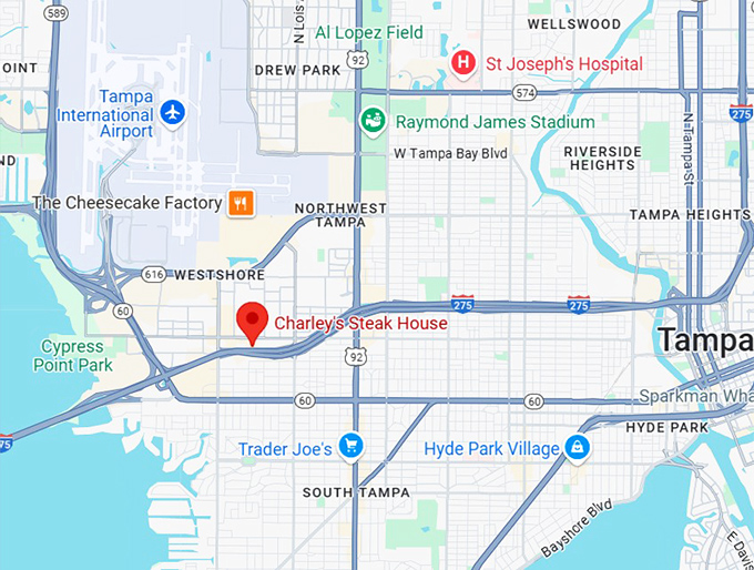 16. charley's steak house map