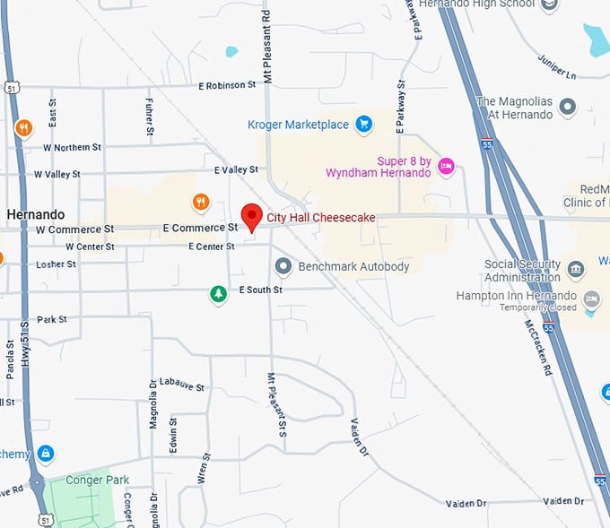 16. city hall cheesecake map