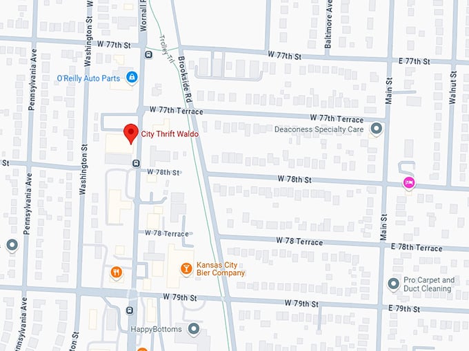 16. city thrift waldo map