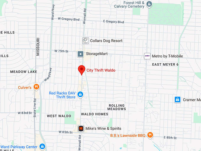 16. city thrift waldo map