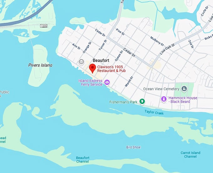 16. clawson's 1905 restaurant & pub map