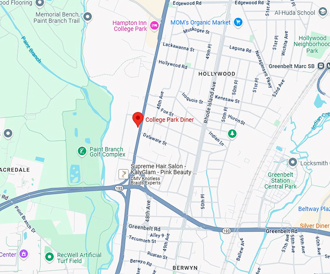 16. college park diner map