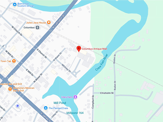 16. columbus antique mall map