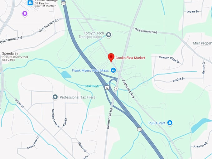 16. cooks flea market map