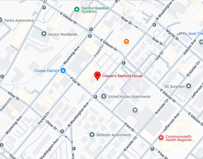 16. cooper's seafood house map