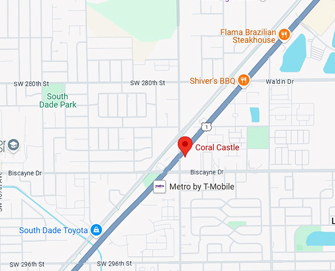 16. coral castle map