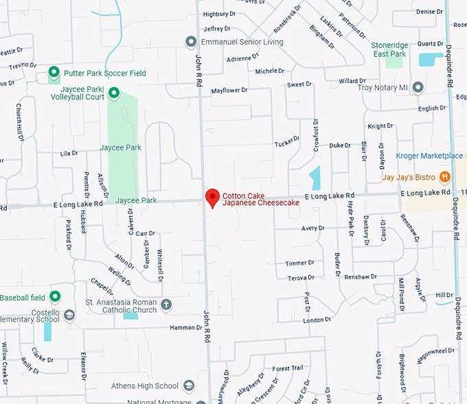 16. cotton cake japanese cheesecake map