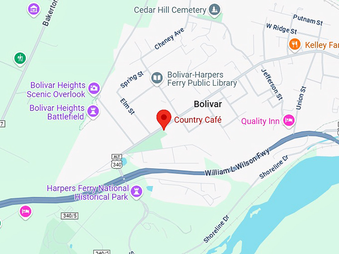 16. country caf&eacute; map