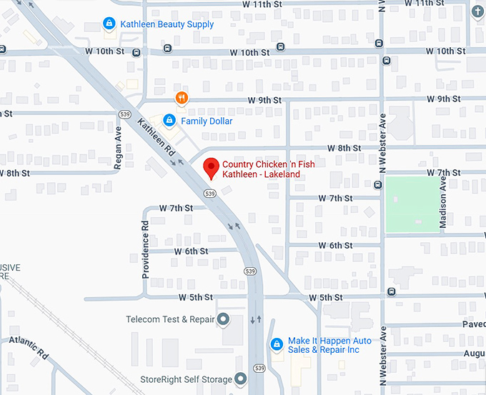 16. country chicken 'n fish kathleen lakeland map