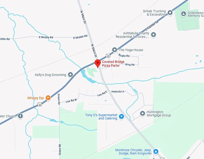 16. covered bridge pizza parlor map