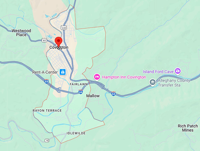 16. covington, va map