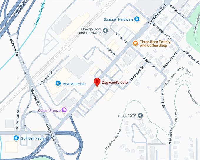 16. dagwood's cafe map