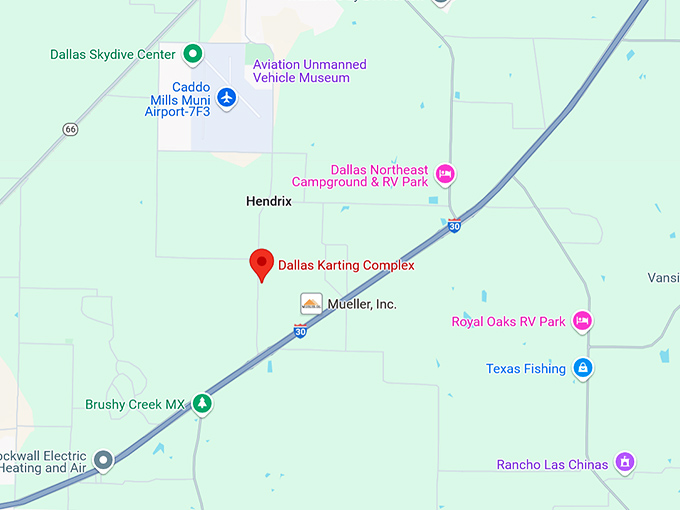 16. dallas karting complex map