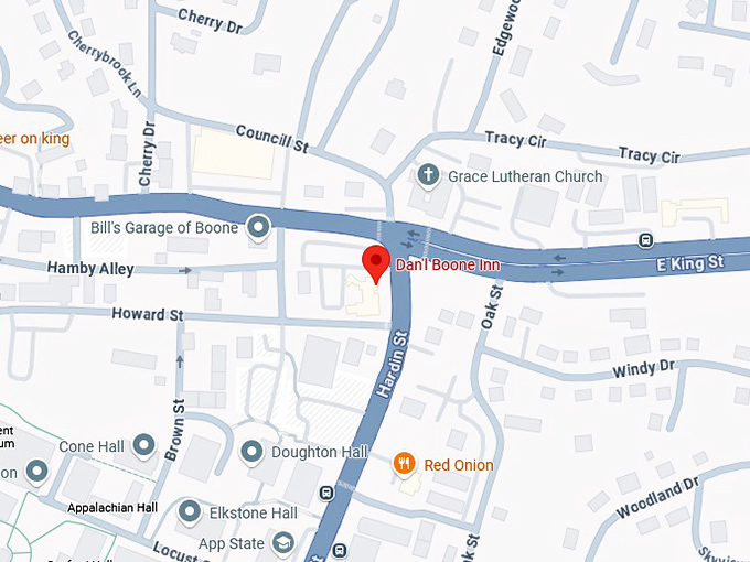 16. dan'l boone inn map