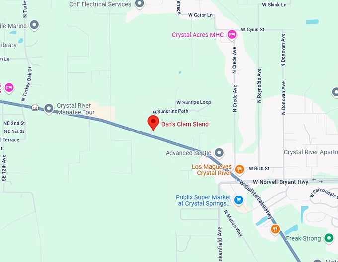 16. dan's clam stand map