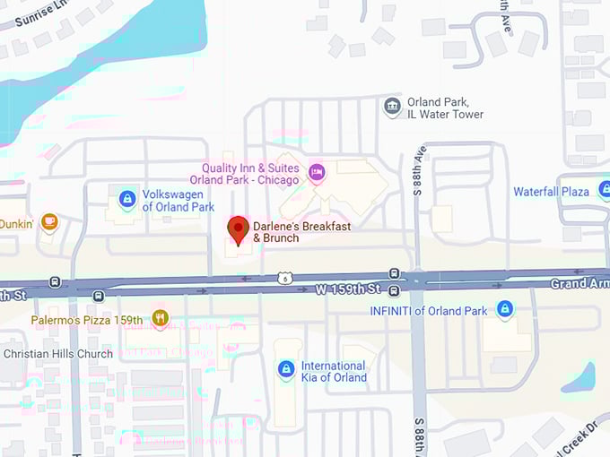 16. darlene's breakfast & brunch map