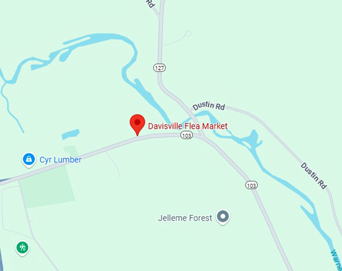 16. davisville flea market map