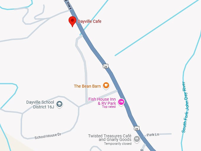16. dayville cafe map