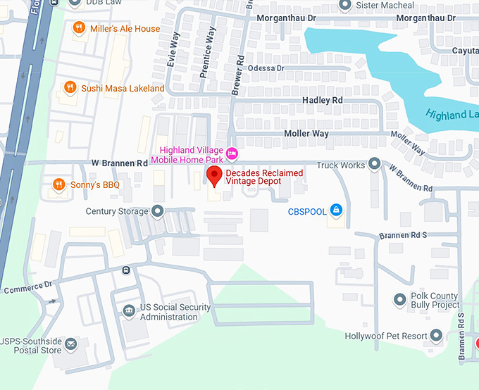 16. decades reclaimed vintage depot map