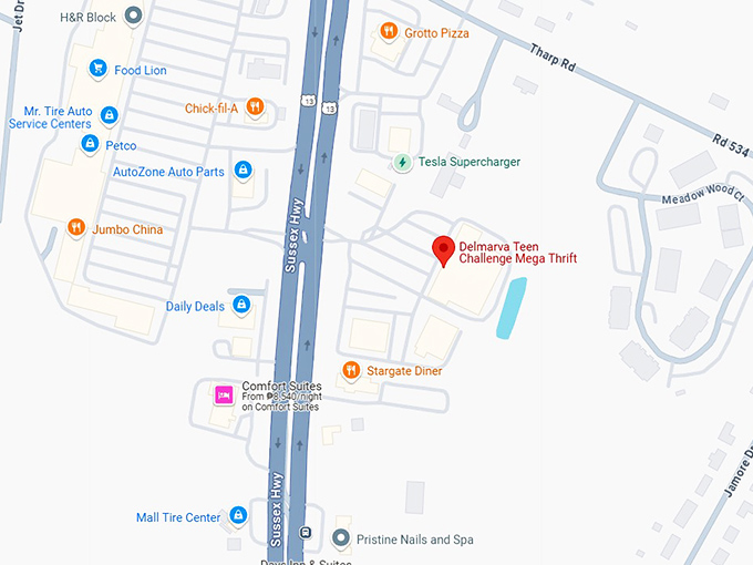16. delmarva teen challenge mega thrift map