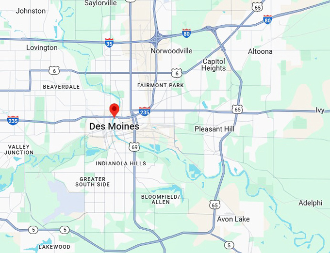16. des moines map