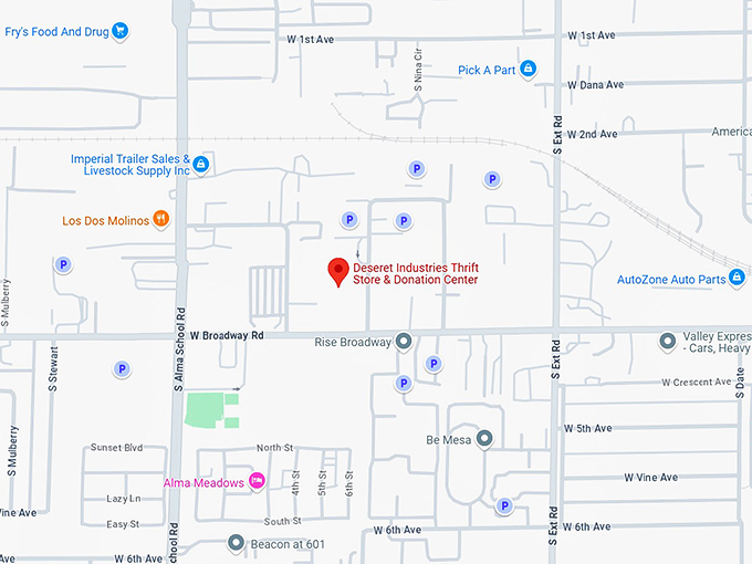 16. deseret industries thrift store & donation center map