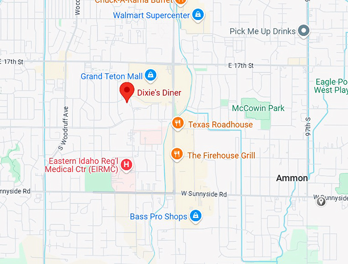 16. dixie's diner map