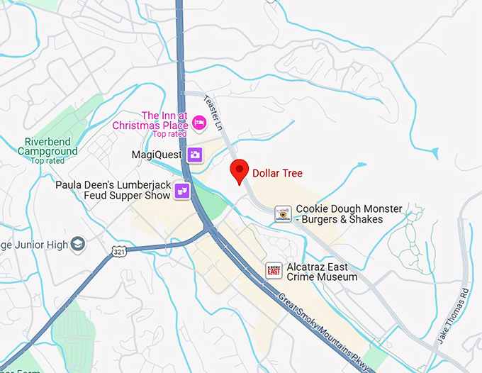 16. dollar tree (141 e wears valley rd) map