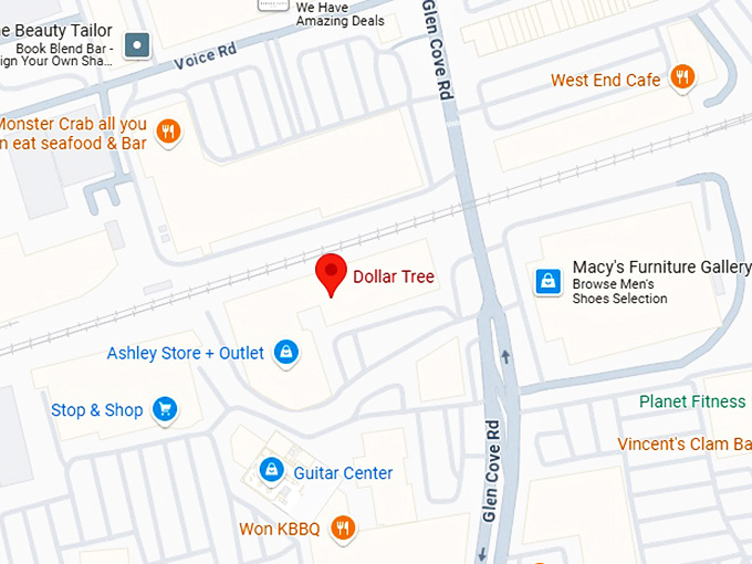 16. dollar tree (168 glen cove rd #c) map