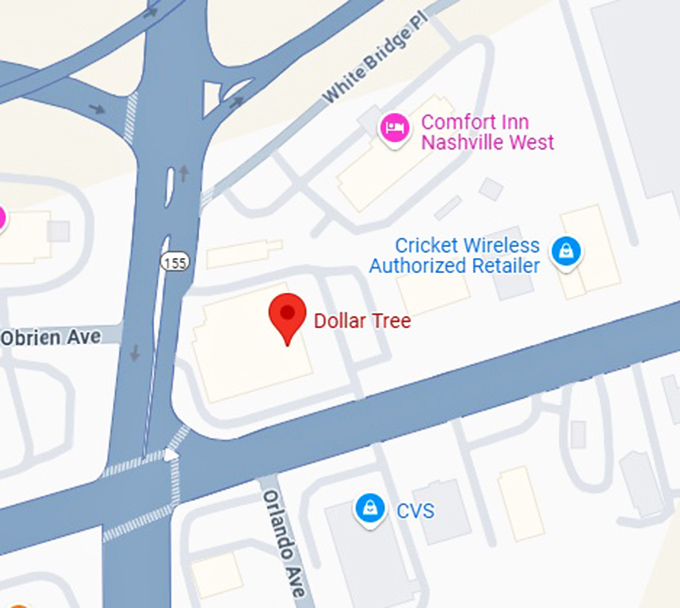 16. dollar tree (5524 charlotte pike) map