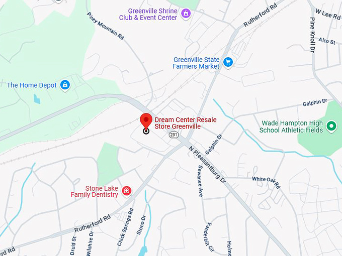 16. dream center resale store greenville map