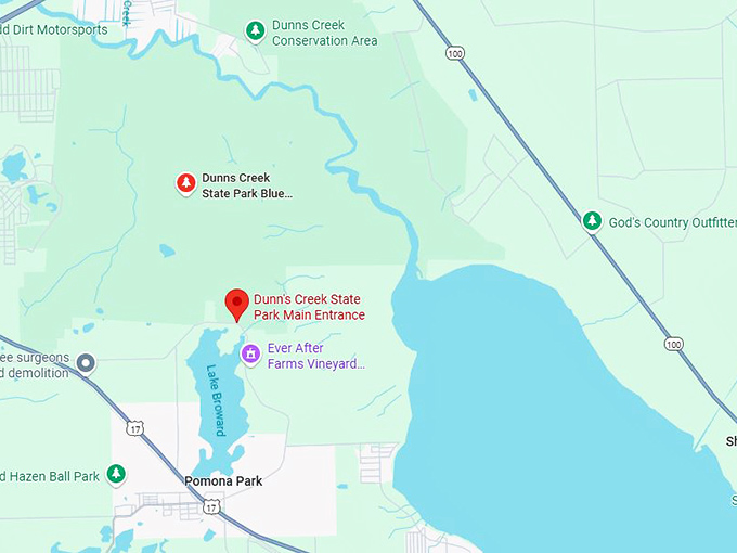 16. dunns creek state park map
