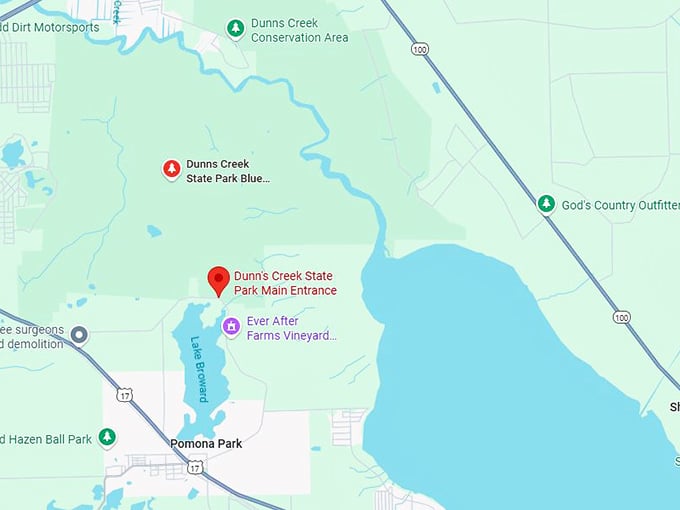 16. dunns creek state park map