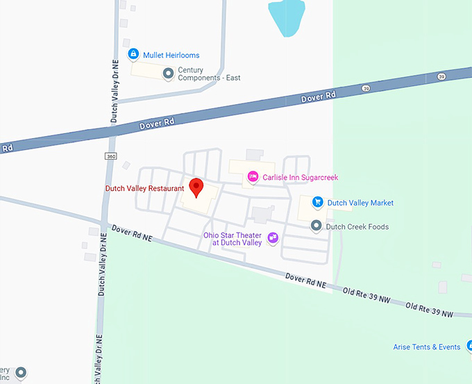 dutch valley bakery map