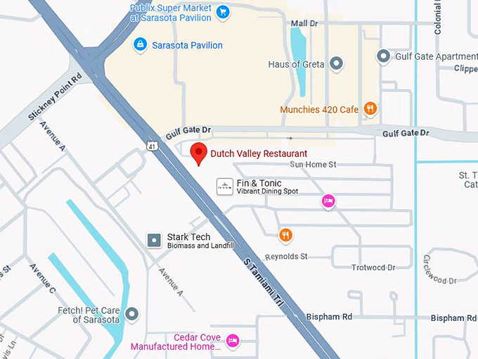 16. dutch valley restaurant map