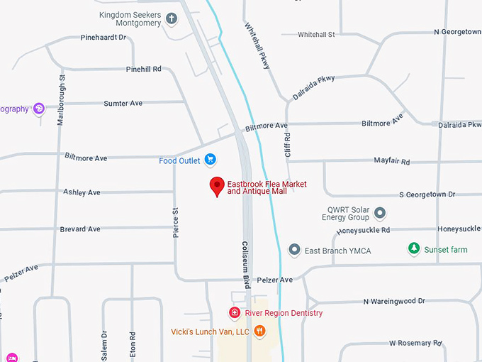 16. eastbrook flea market and antique mall map