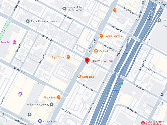 16. el huero drive thru map