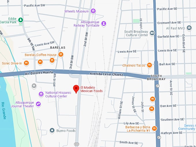 el modelo mexican foods map