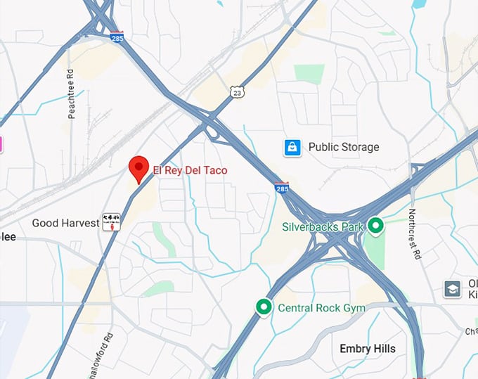 16. el rey del taco map