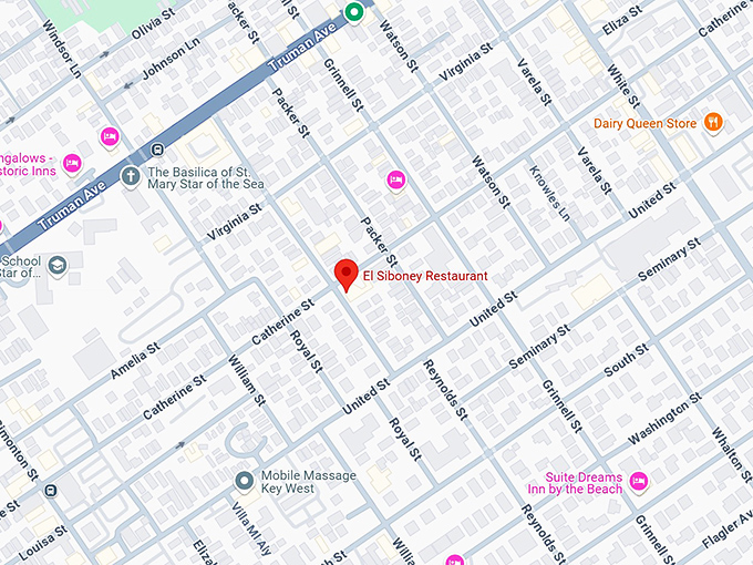 16. el siboney restaurant map