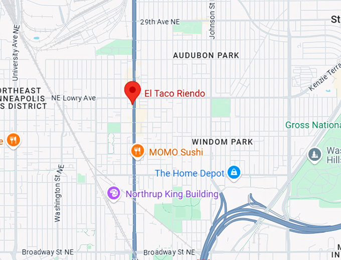 16. el taco riendo map