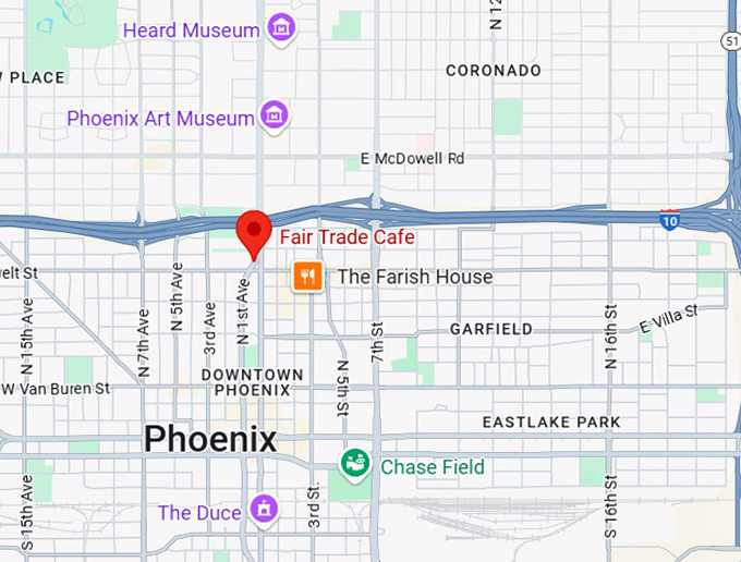 16. fair trade cafe map