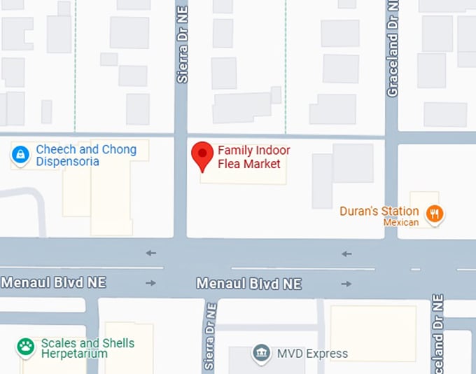 16. family indoor flea market map