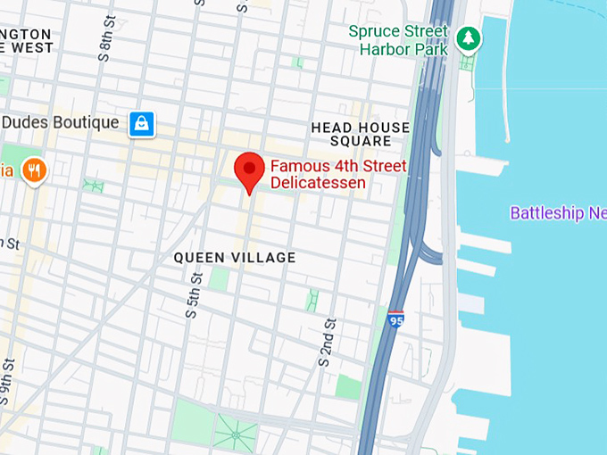 16. famous 4th street delicatessen map