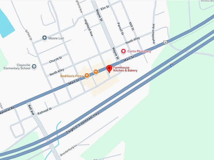 farmhouse kitchen & bakery map